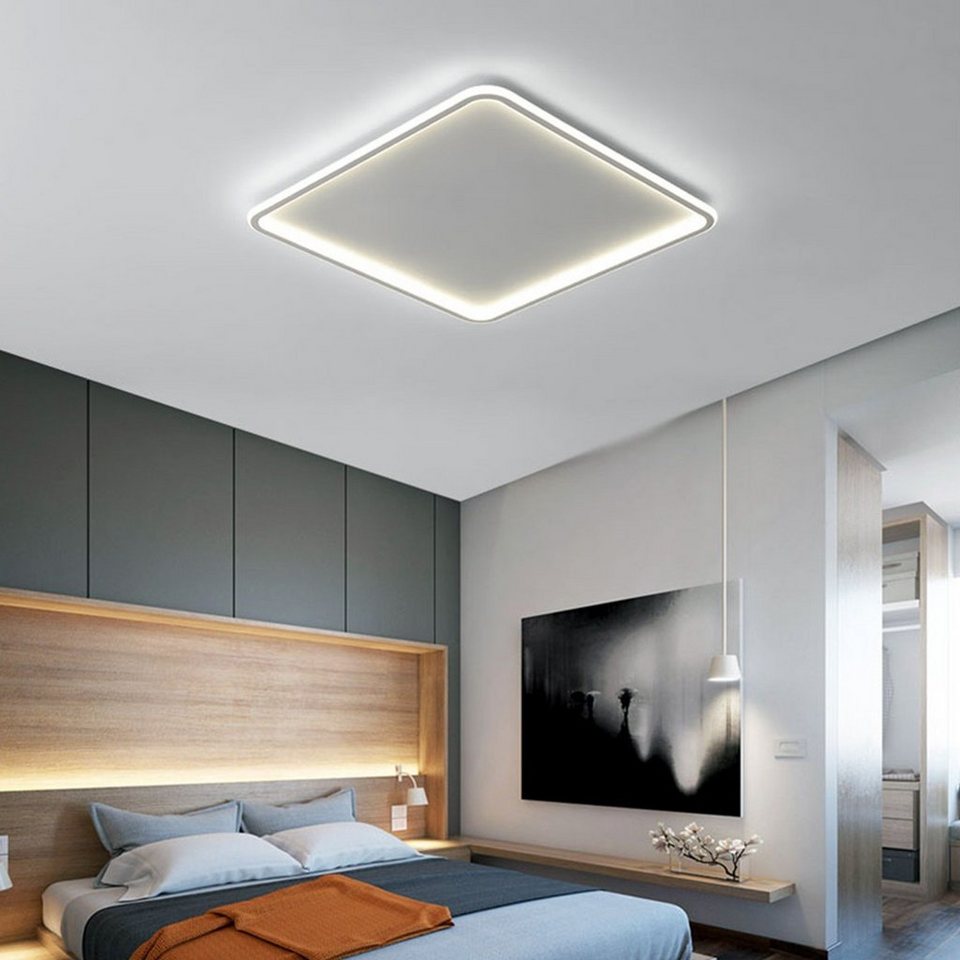 Daskoo Deckenleuchten 54w Dimmbar Deckenlampe Modern Weiß
