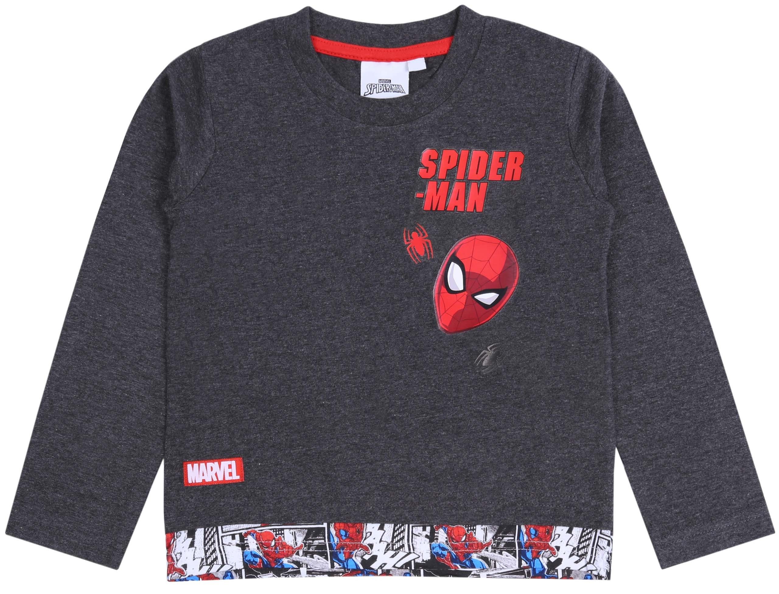 Sarciaeu Langarmbluse Dunkelgraues Sweatshirt Mit Langen Ärmel Spider