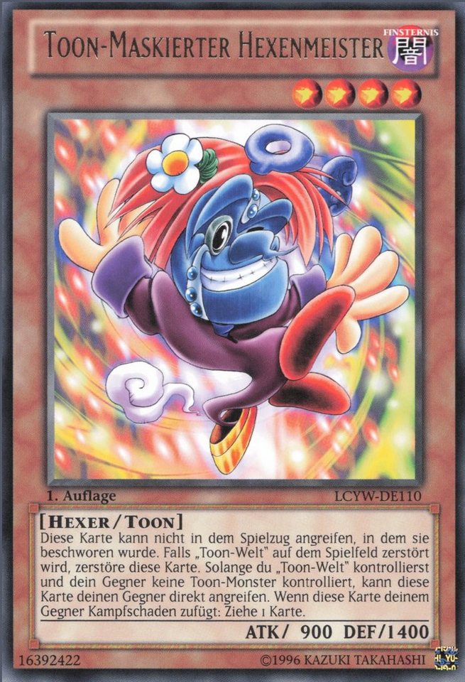 Recollectibles Sammelkarte Yugioh Karte Toon Maskierter Hexenmeister