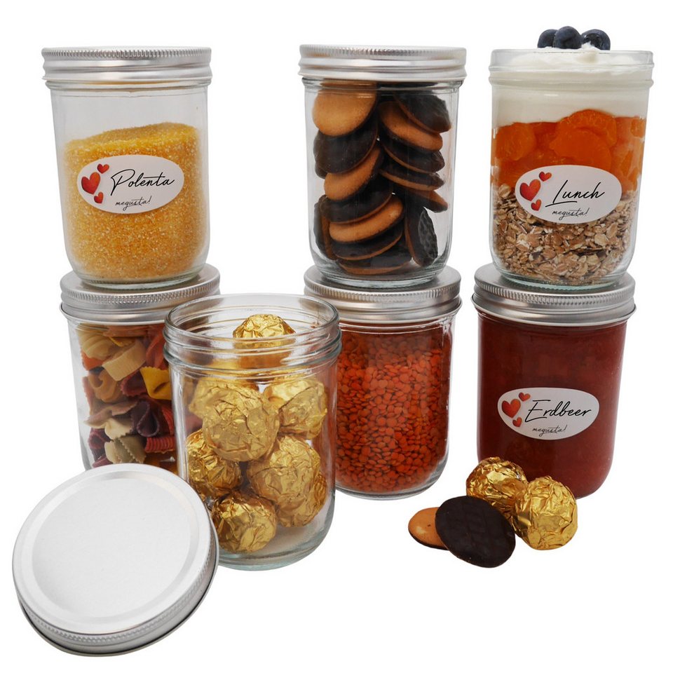 Megusta Einmachglas Vorratsglas Mealprep Fermentieren Backen