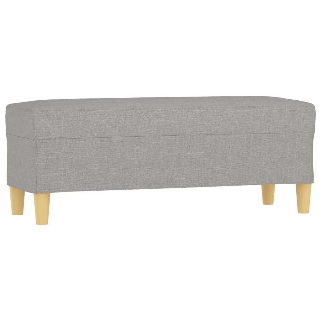 vidaXL Sitzbank, Sitzbank Hellgelb 100x35x41 cm Stoff, Bank