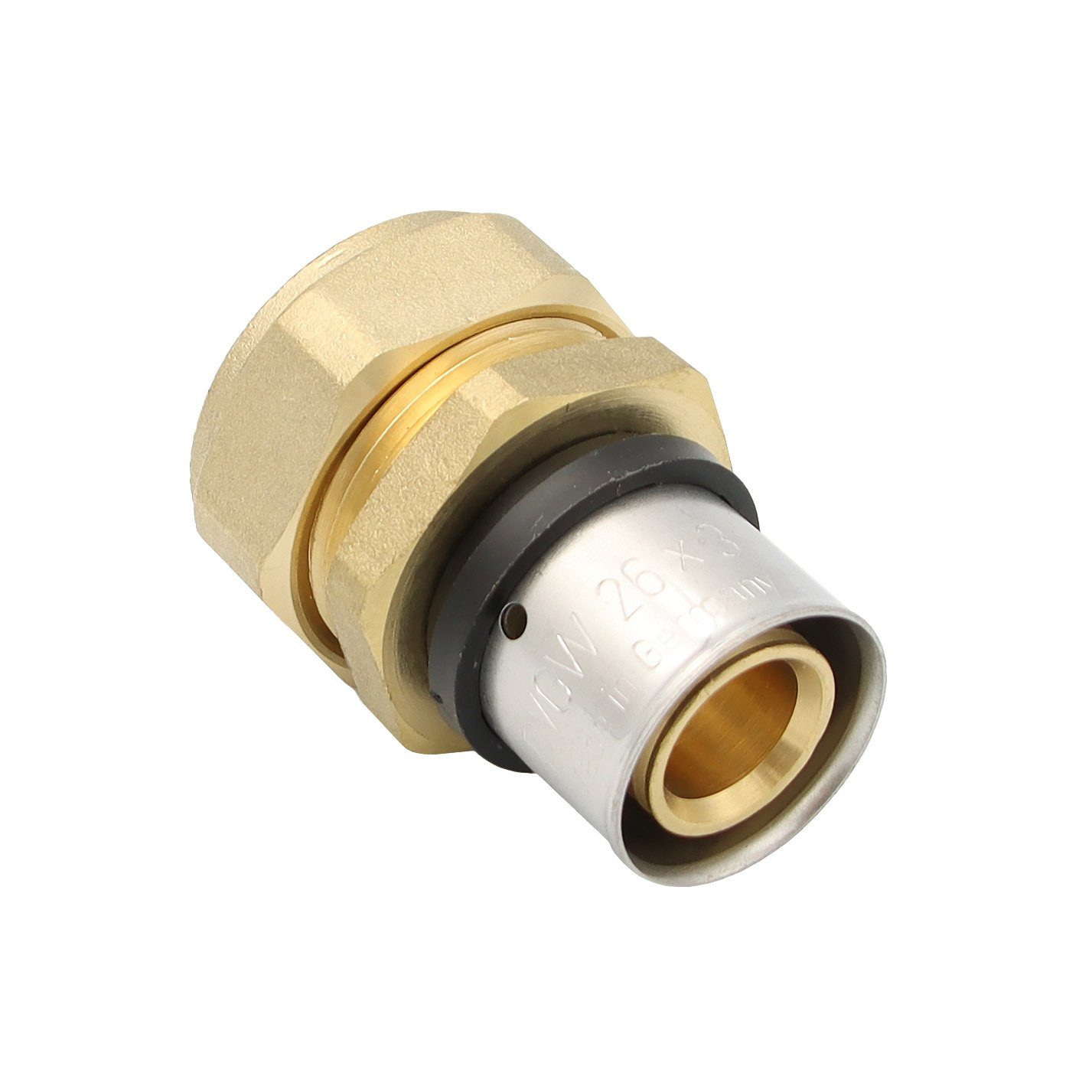 PipeTec Deutschland Pressfitting Pipetec Pressfitting Übergang Verbundrohr 26x3 auf 28mm ...