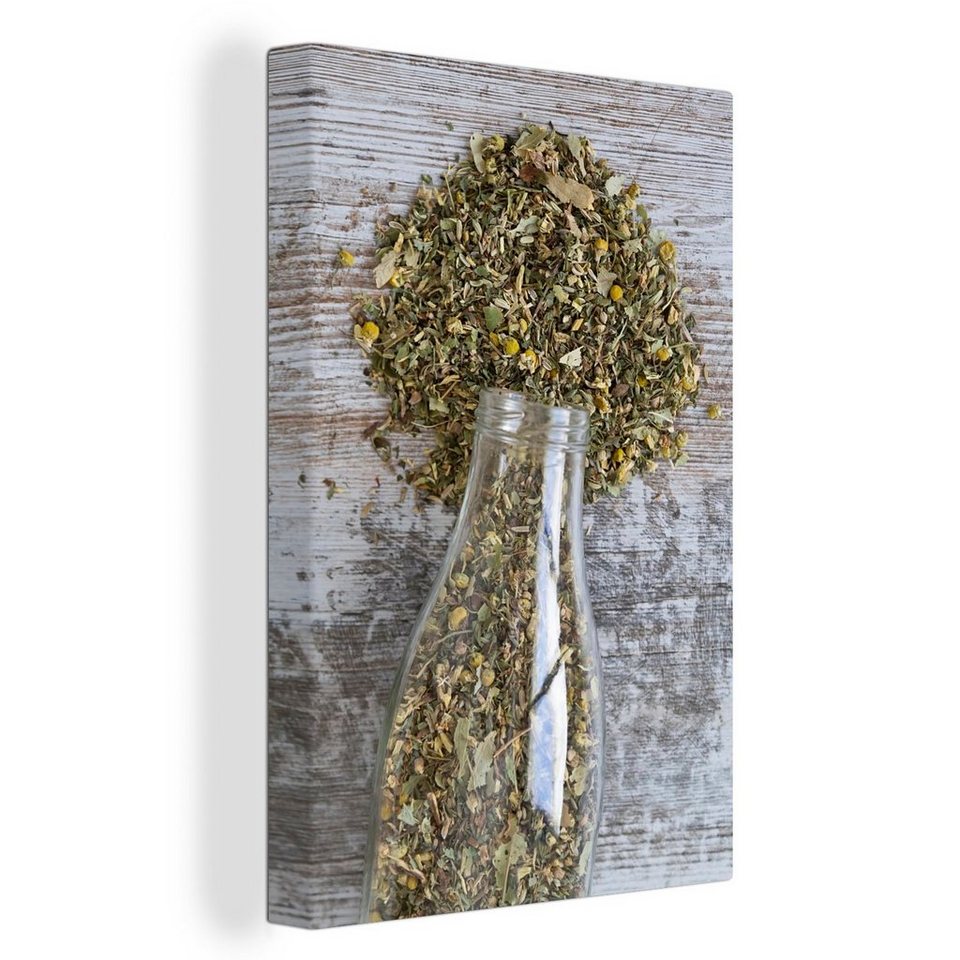 Onemillioncanvasses® Leinwandbild Getrocknete Kräuter In Einem Glas 1