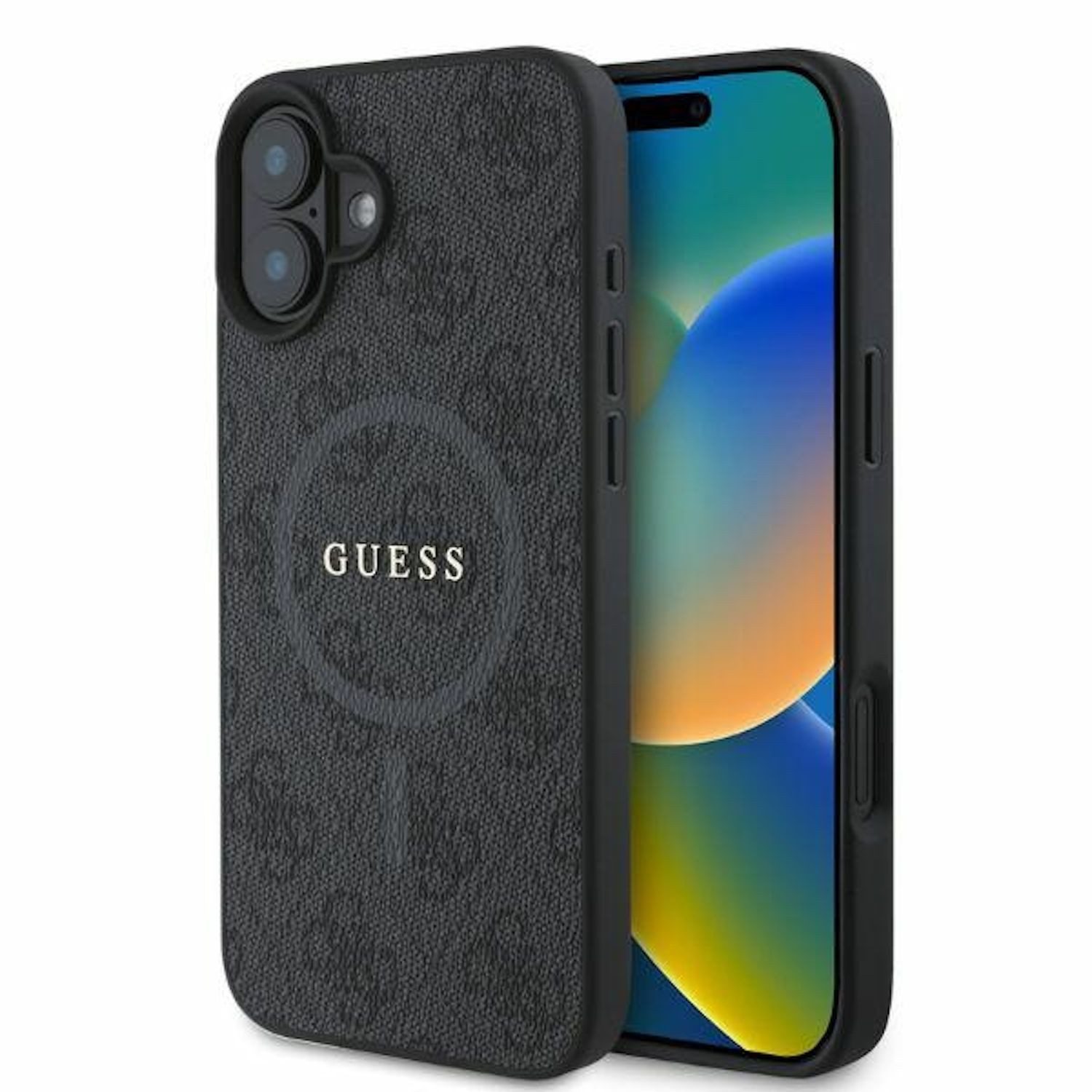 Guess Smartphone Hülle Guess Apple Iphone 16 Hardcase 4g Ring Classic