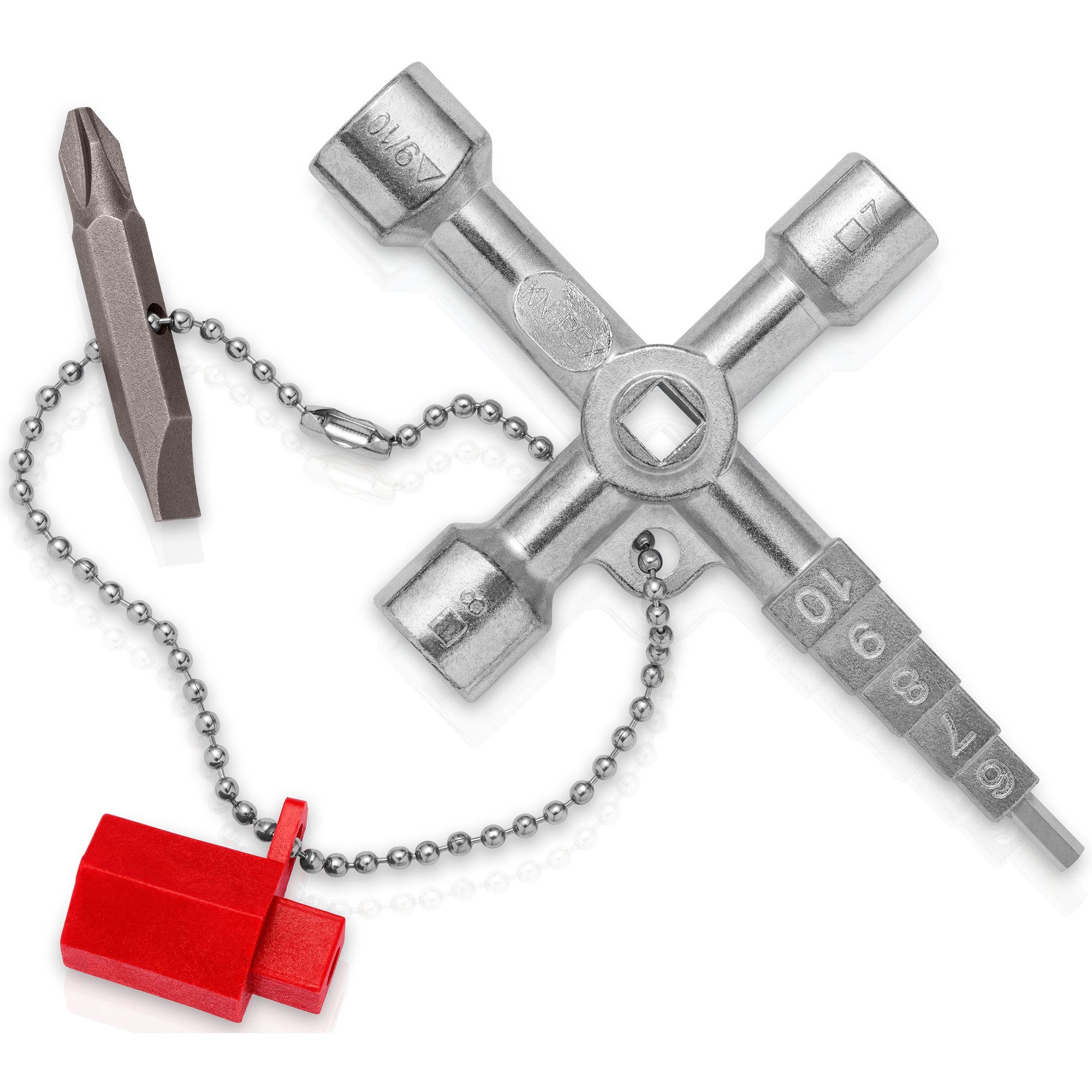 Knipex Multitool Profi-Key 00 11 04, Abtrieb: Vierkant , Dreikant ...