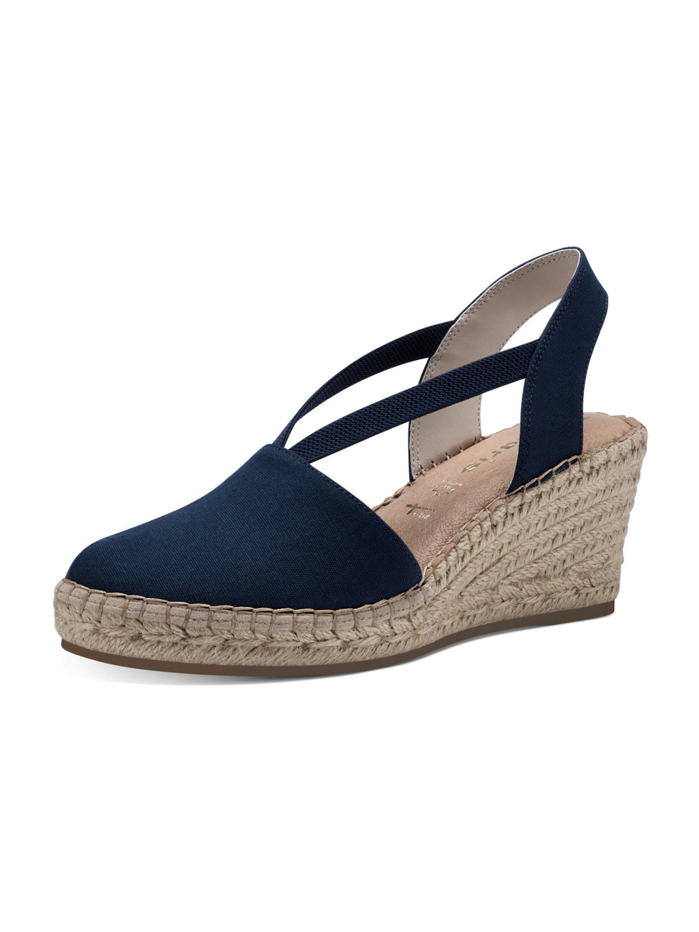 Tamaris Slingpumps (1-tlg), Absatz/Sohle in Bast-Optik