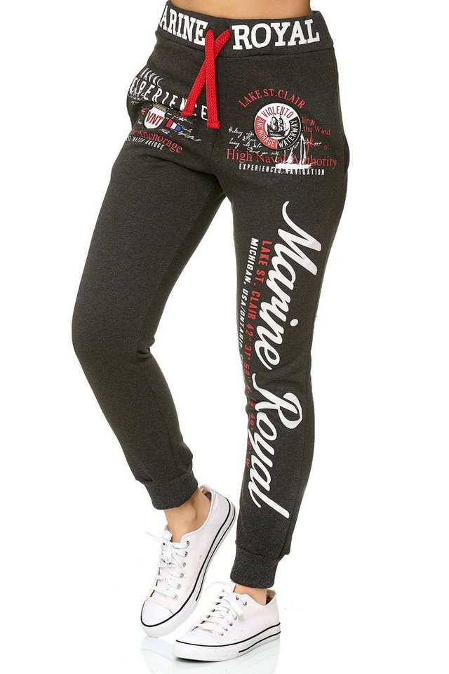 L Gonline Jogginghose Damen Jogginghose Lang Trainingshose Baumwolle