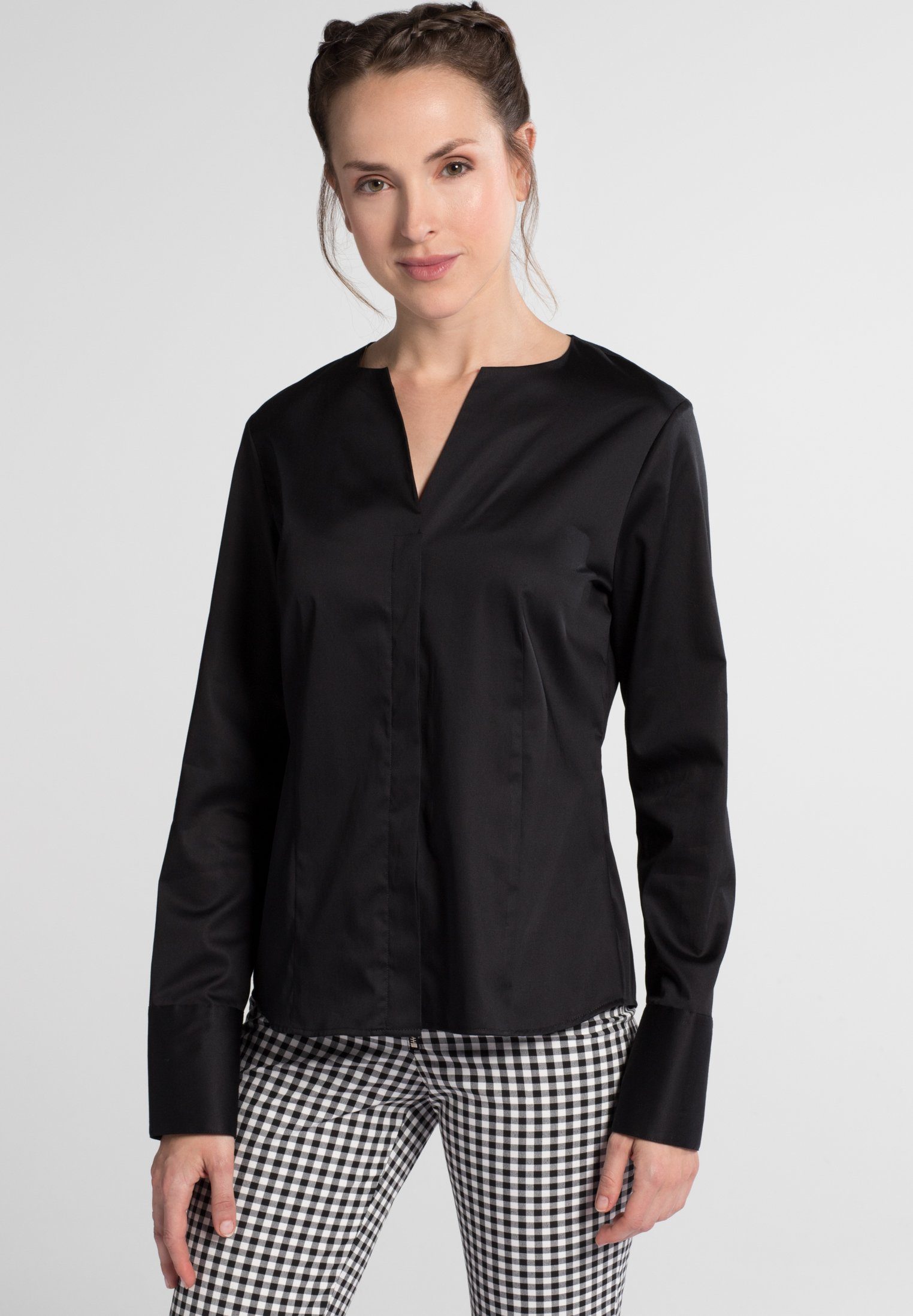 Eterna Langarm Bluse Langarm Bluse Modern Classic Modern Classic
