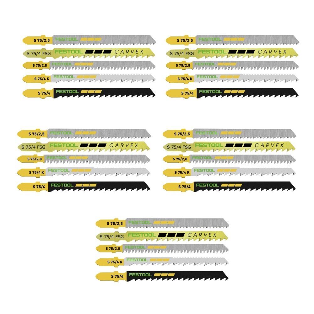 FESTOOL Sägeblatt Stichsägeblatt-Set STS-Sort/25 W, Hersteller ...