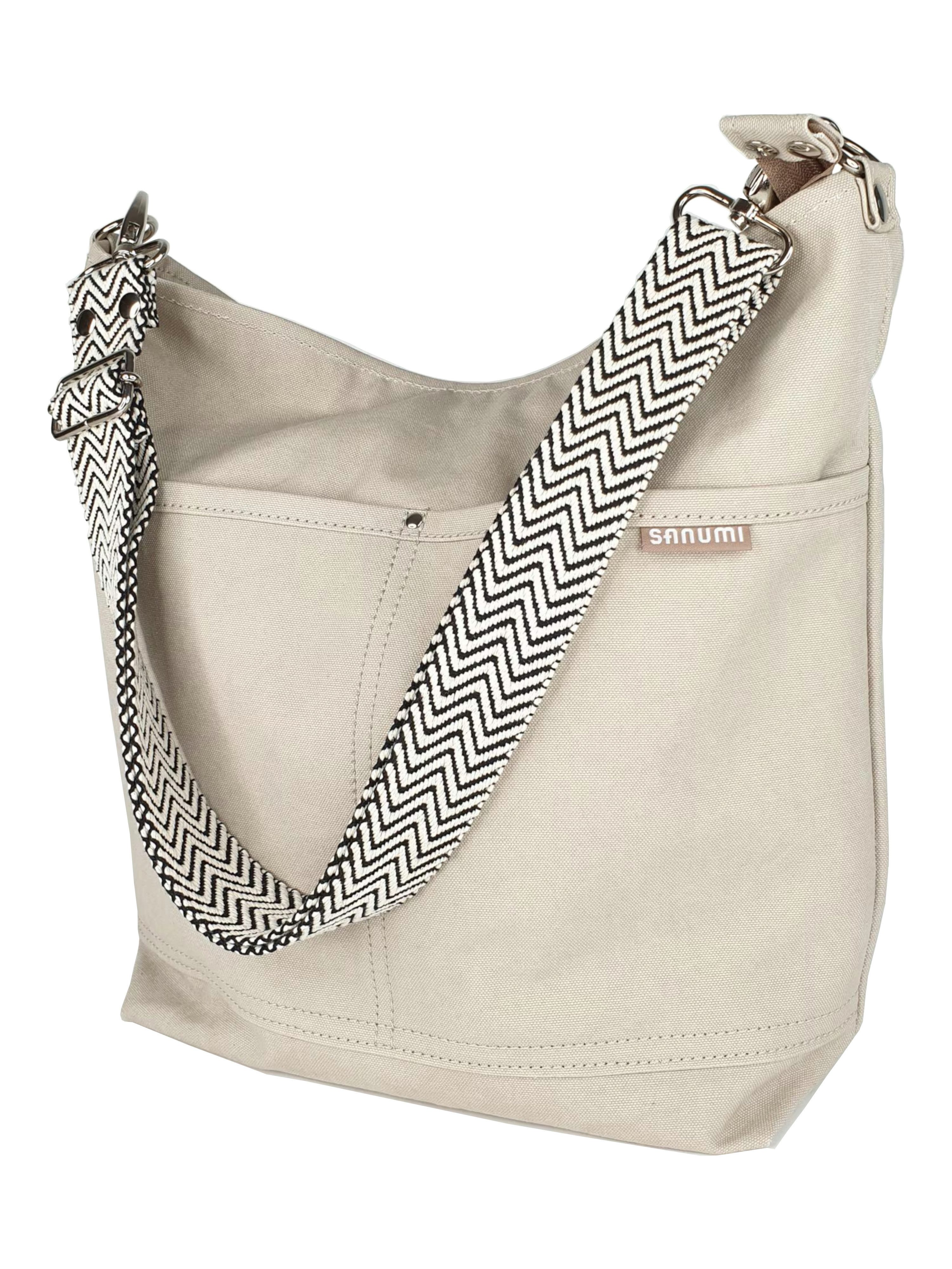 sanumi Umhängetasche Canvas Hobobag, Crossbody Bag, Crossbody-Tasche