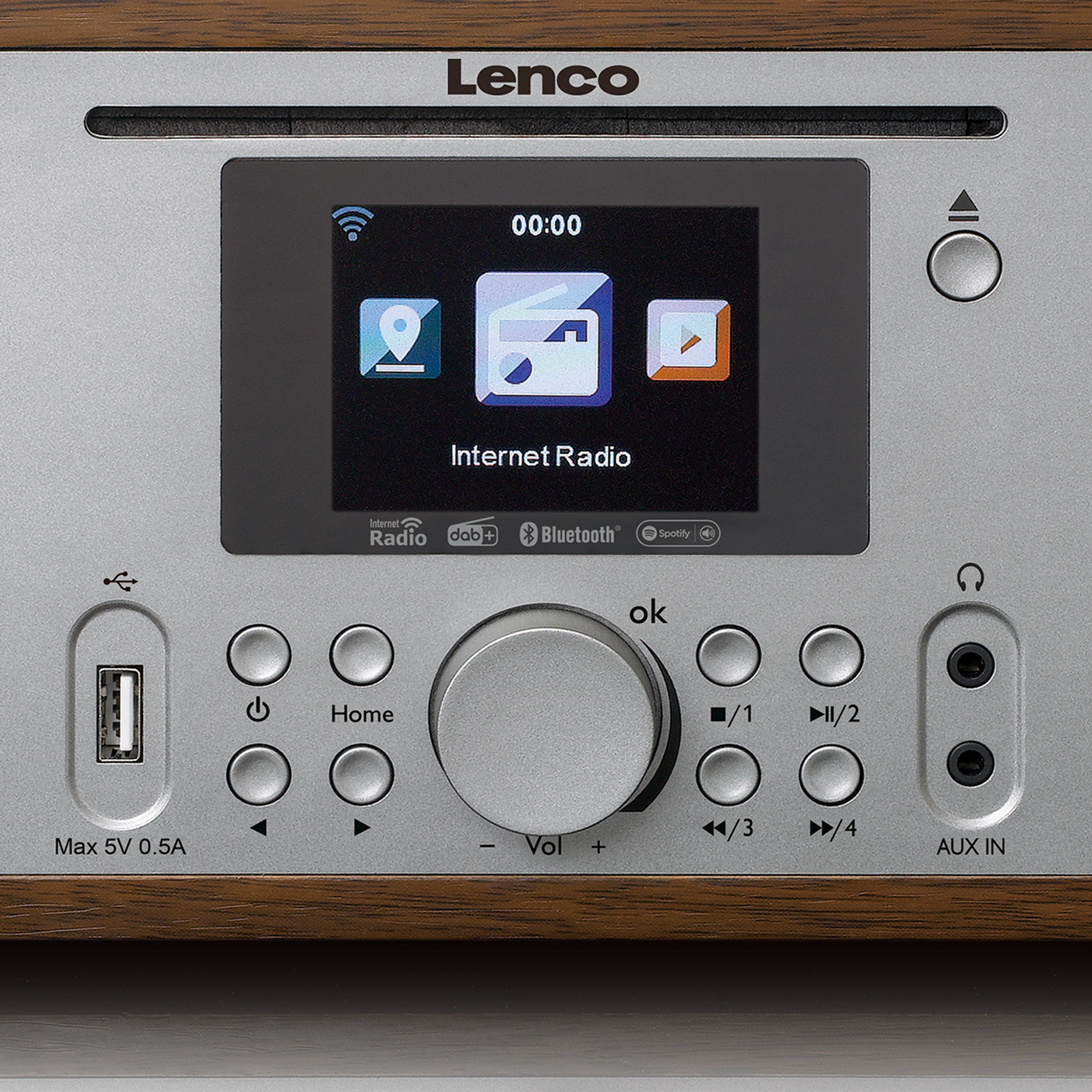 Lenco DIR-270WD Digitalradio (DAB) (DAB,DAB+,FM,Internet, 20 W, Radio ...