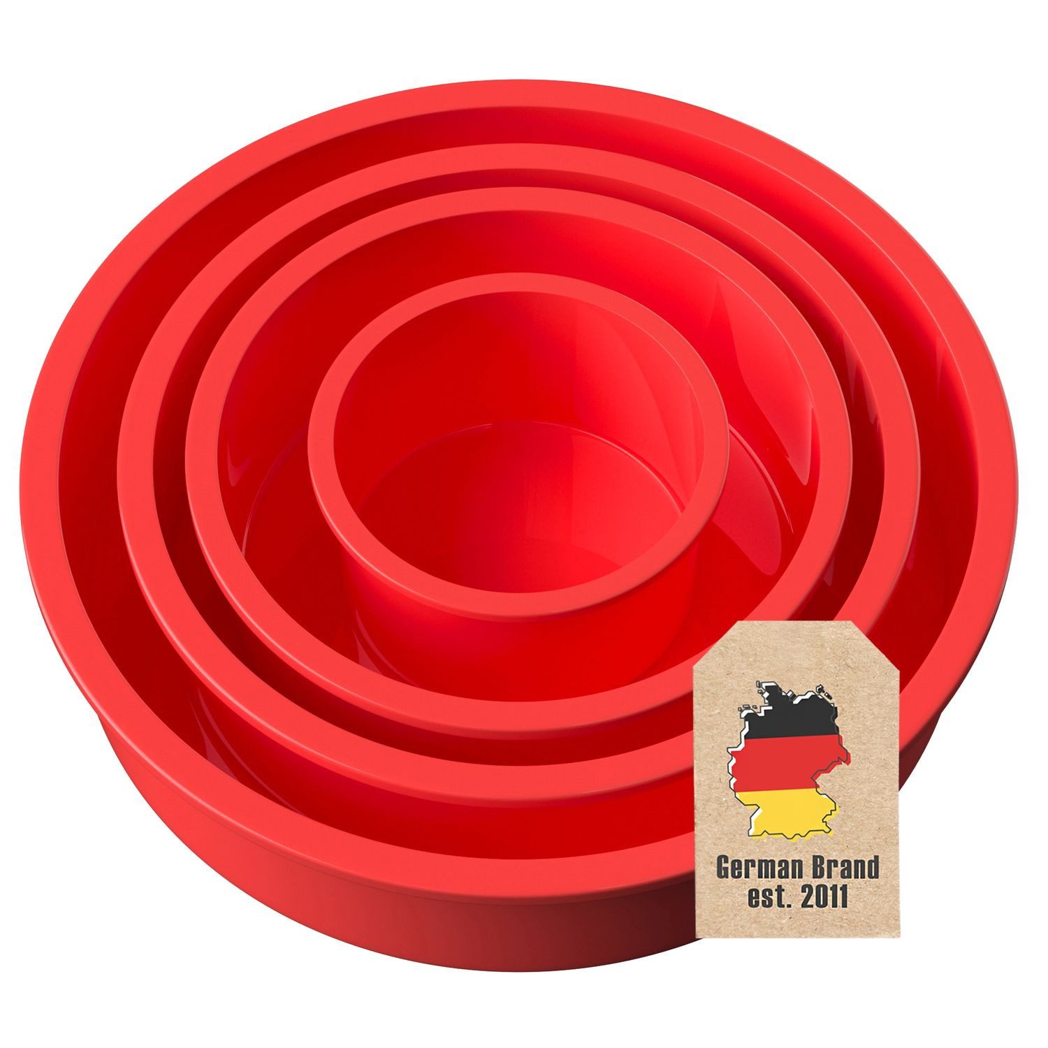 Intirilife Silikonform 4 Tlg Kuchenbackformen 4er Set Silikon