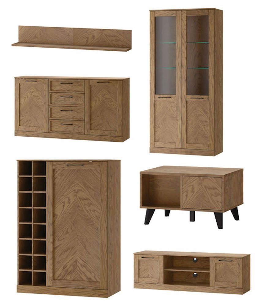 Rustikale Wohnwände » Rustikale Schrankwände & Anbauwände