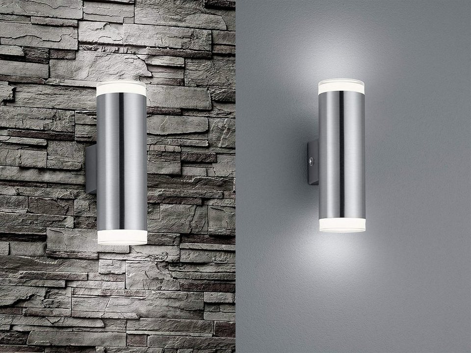 Meinewunschleuchte Led Außen Wandleuchte 2er Set Kleine Runde Fassaden