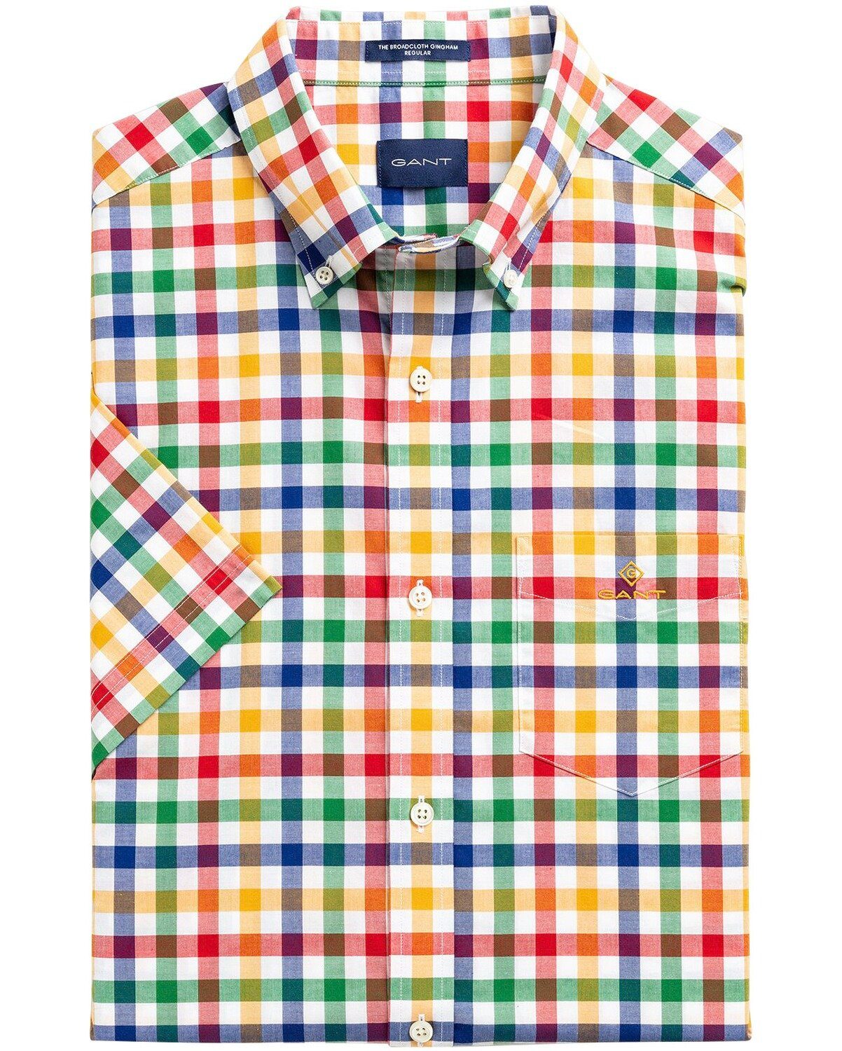 Gant Kurzarmhemd Broadcloth Kurzarm-Karohemd