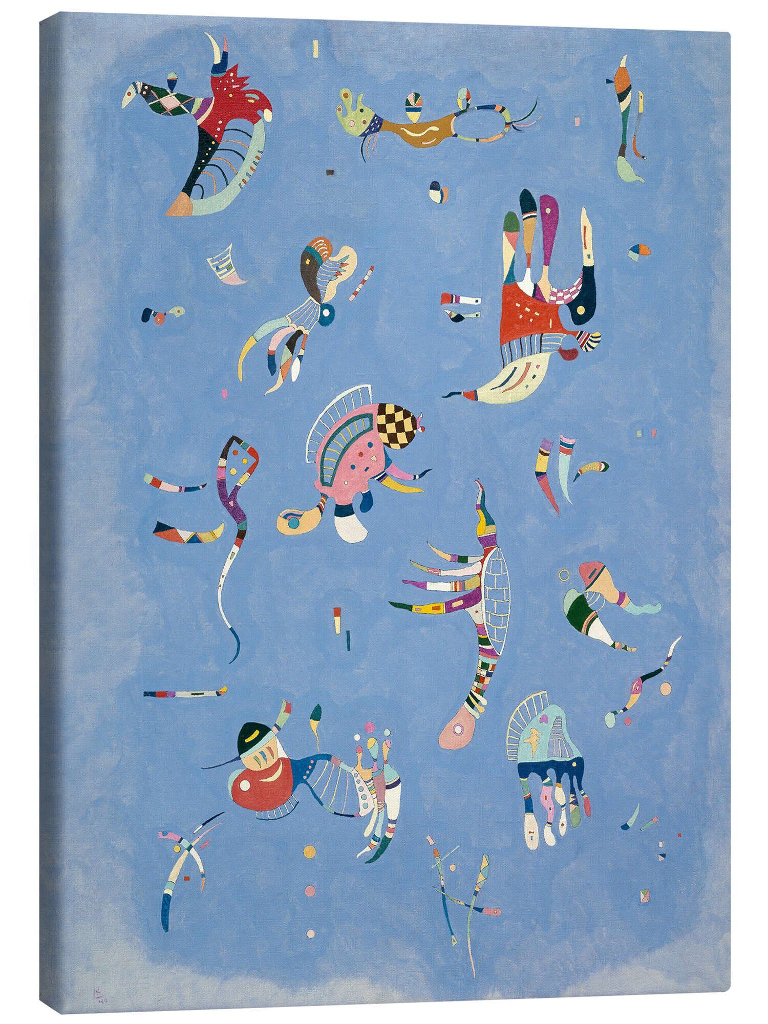 Posterlounge Leinwandbild Wassily Kandinsky Himmelsblau Malerei