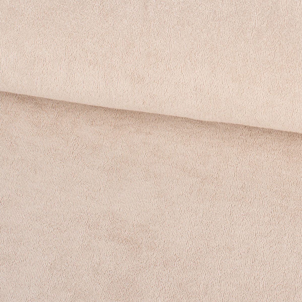 SchÖner Leben Stoff Frotteestoff Stretch Frottee Einfarbig Beige 15m