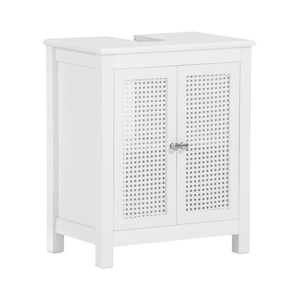 SoBuy Waschbeckenunterschrank BZR35 mit Gitteroptik-Türen Badschrank ... SoBuy Waschbeckenunterschrank BZR35 mit Gitteroptik-Türen Badschrank ...