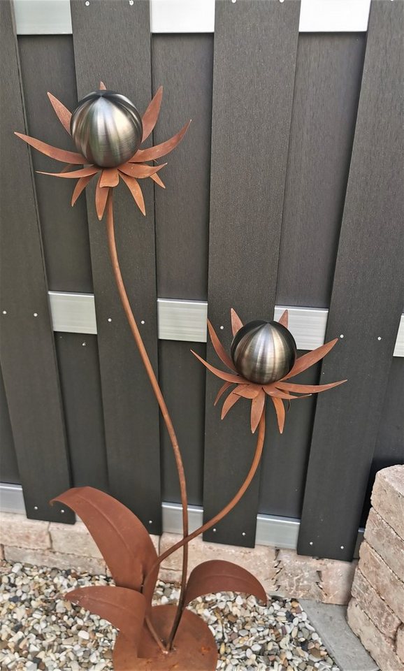 Jürgen Bocker Garten Ambiente Gartenstecker Skulptur Blume Milano