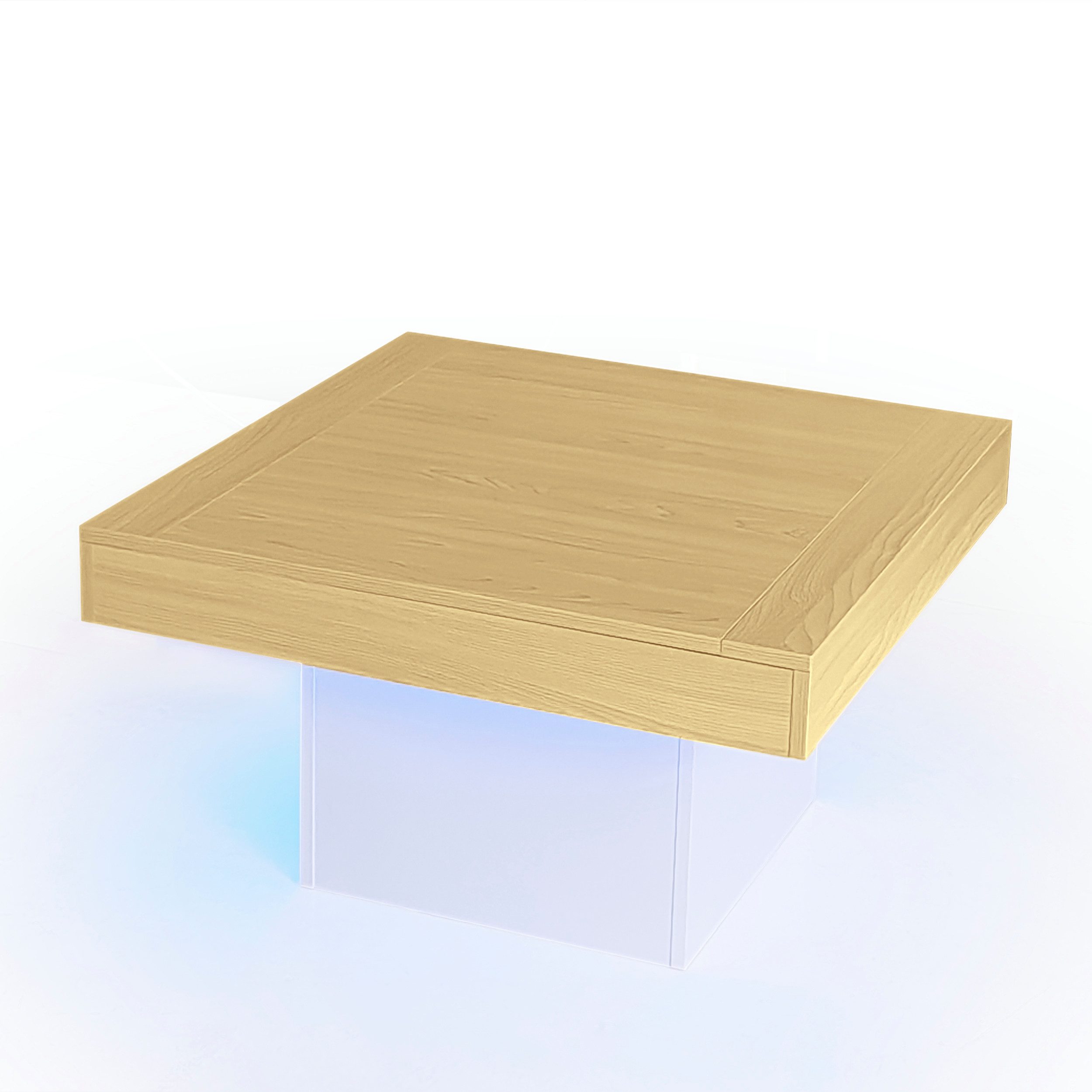 Rutaqian Couchtisch Kreativer Led Couchtisch In Pilzform Kaffeetisch