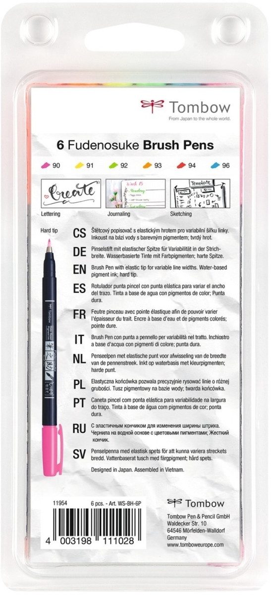 TOMBOW Filzstift, Mit harter Spitze besonders für kleine Schriften und ...