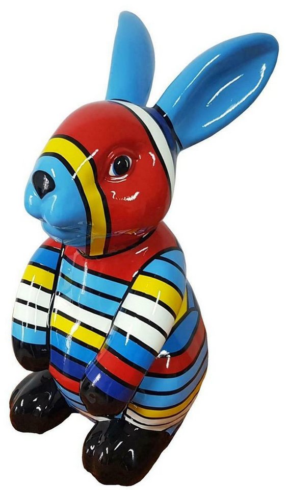 Jvmoebel Gartenfigur Statue Bunte Skulptur Abstrakte Designer