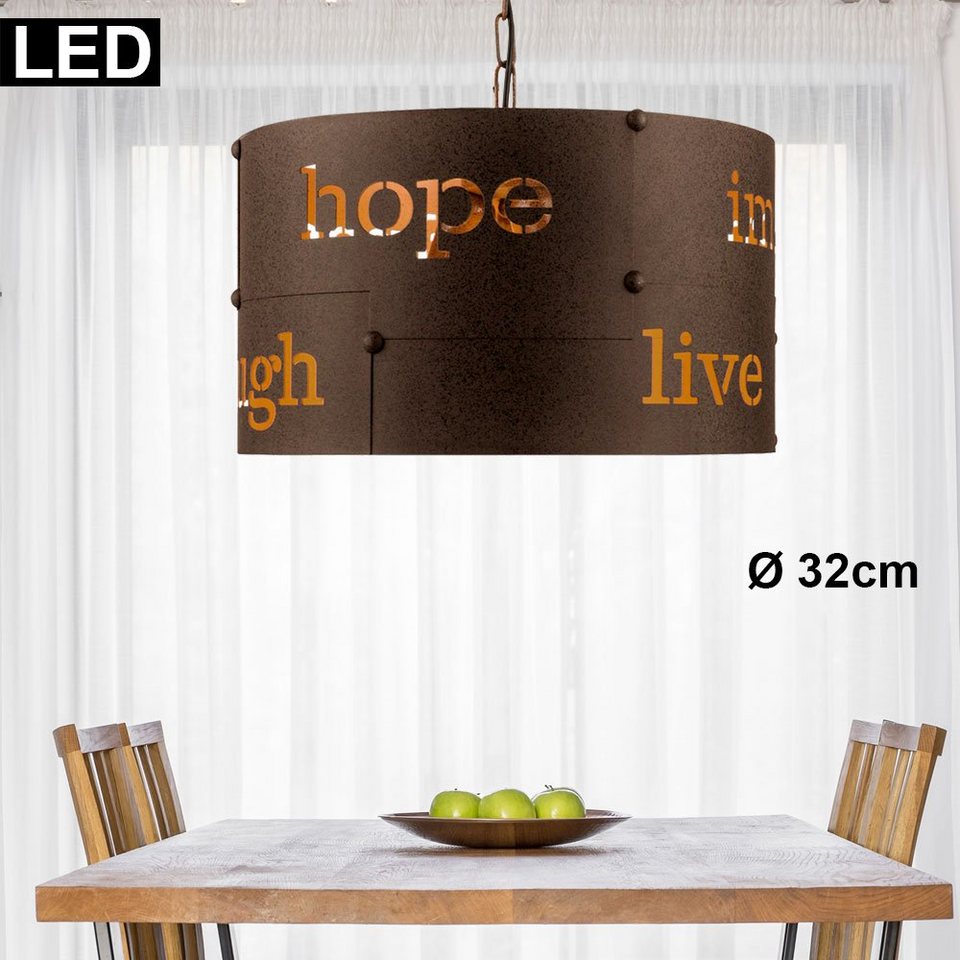 Etc Shop Led Pendelleuchte Leuchtmittel Inklusive Warmweiß Hänge