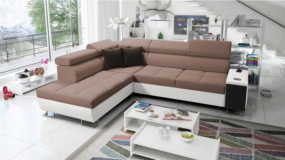 Kaiser Möbel Ecksofa Multifunktionaler Eckschrank Morena Vii In Einer