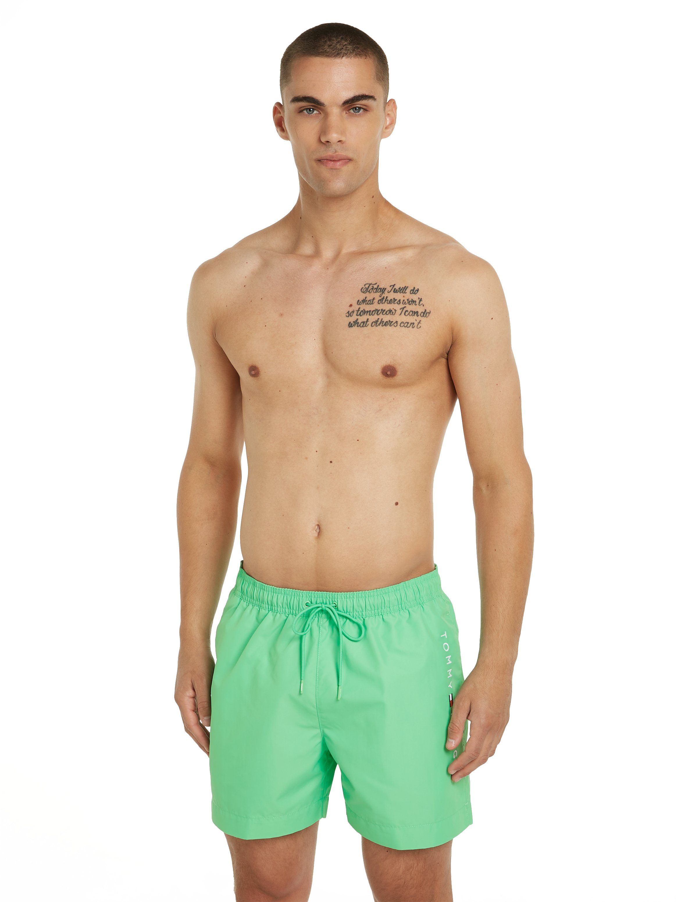 Tommy Hilfiger Swimwear Badeshorts Medium Drawstring Mit Markenlabel An