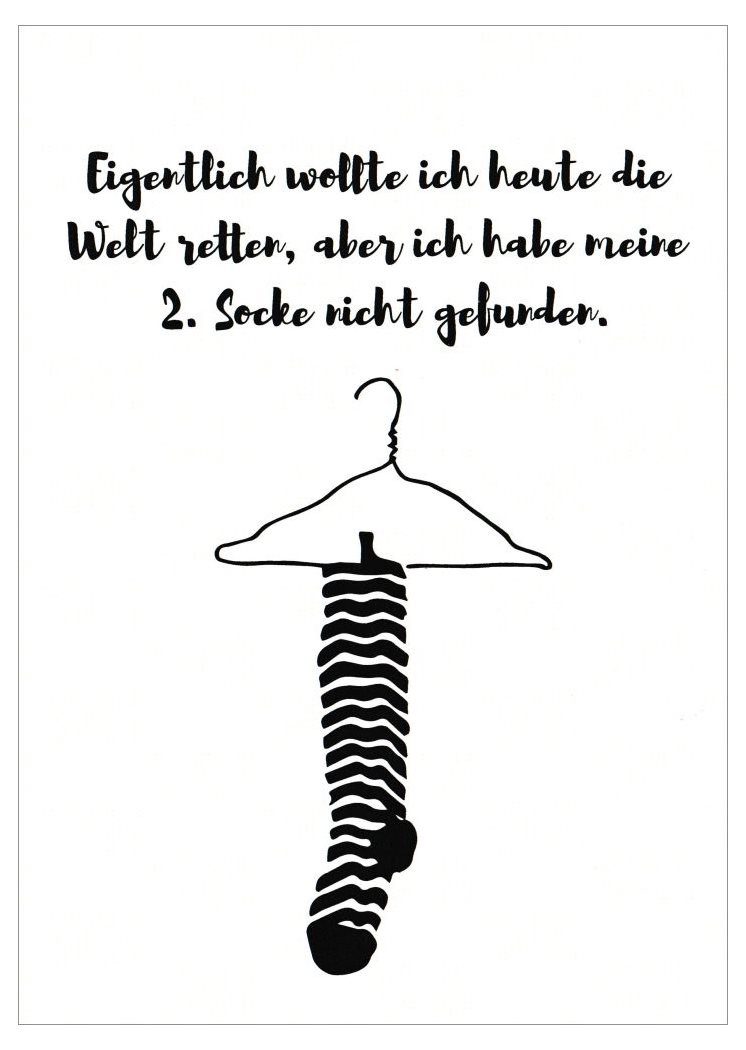Postkarte "U. Wathling: Eigentlich wollte ich heute ...", Grußkarte