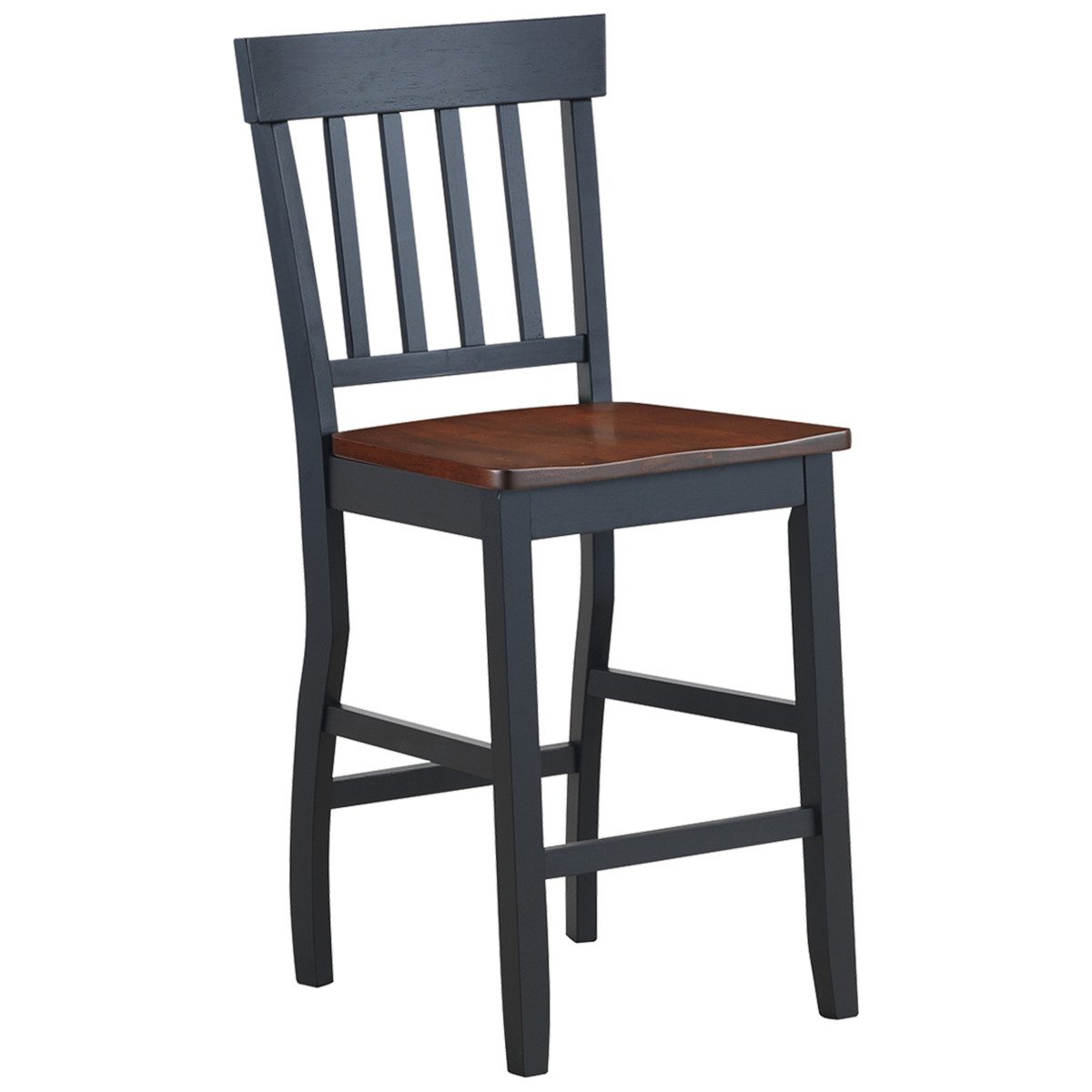 Costway Esszimmerstuhl Barstuhl Hochstuhl Barhocker 2 St Mit 61 Cm