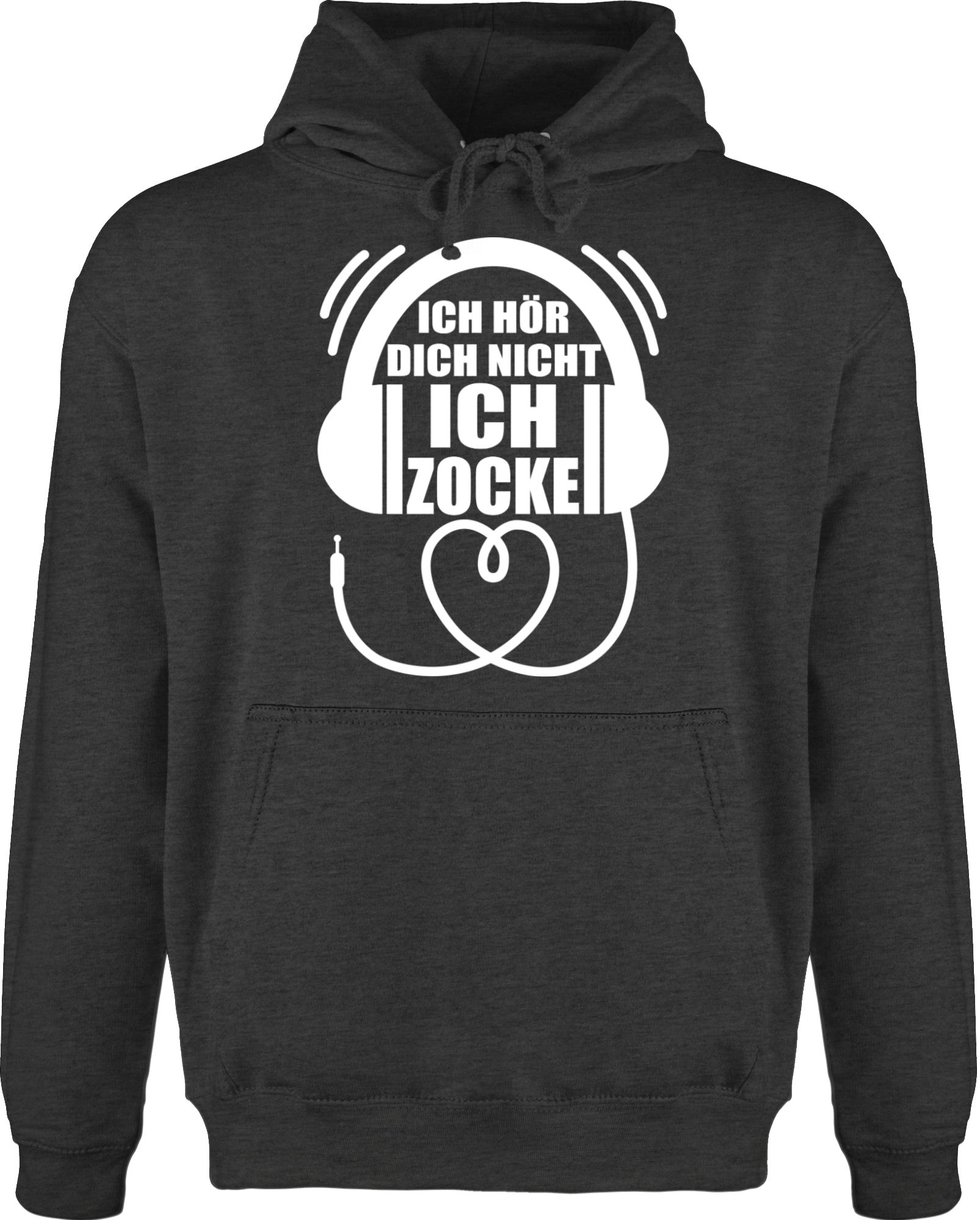 Shirtracer Hoodie Ich Hör Dich Nicht Ich Zocke Mit Herz Weiß Nerds