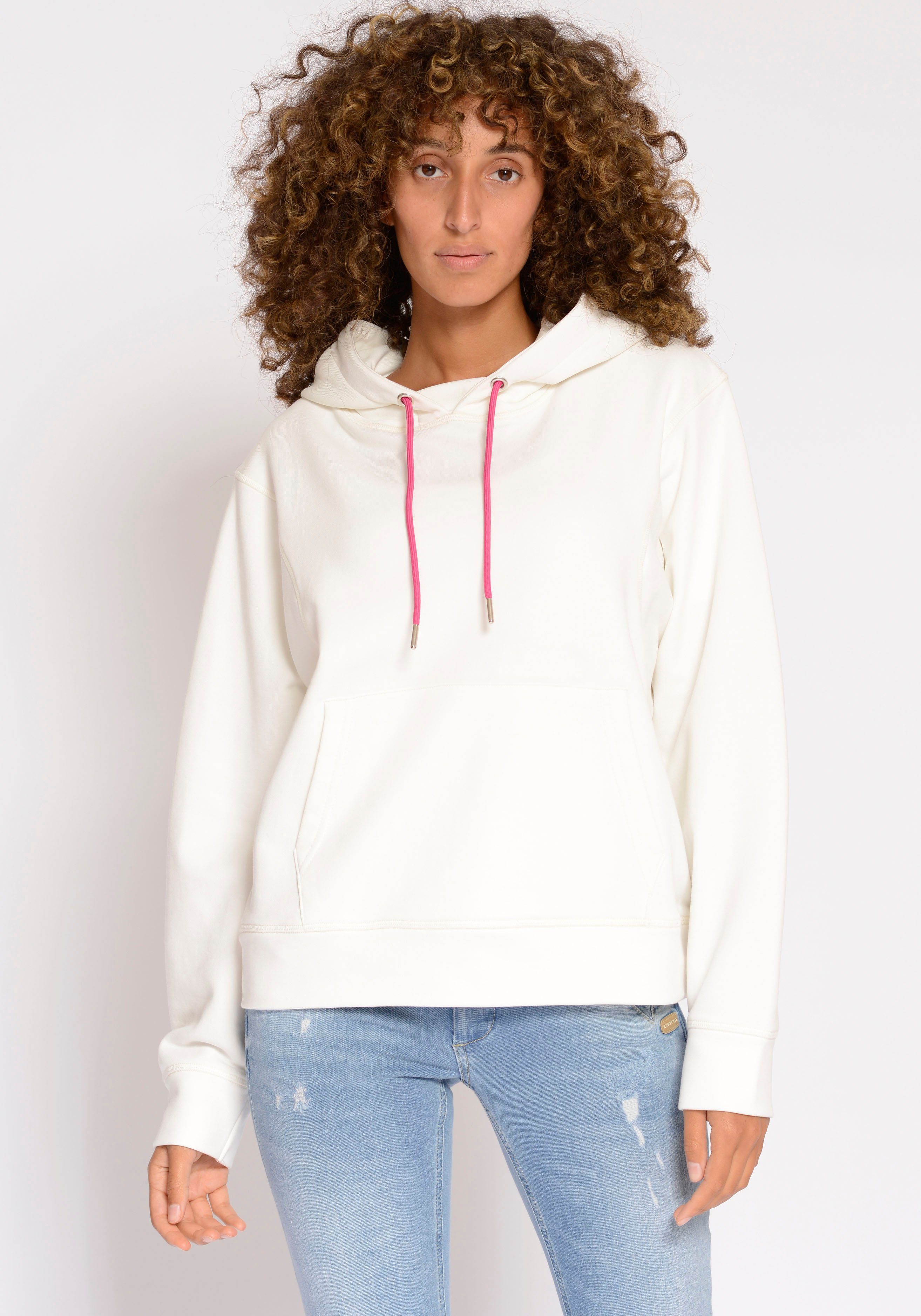 Wunderschne Weisse Hoodie Damen Bild