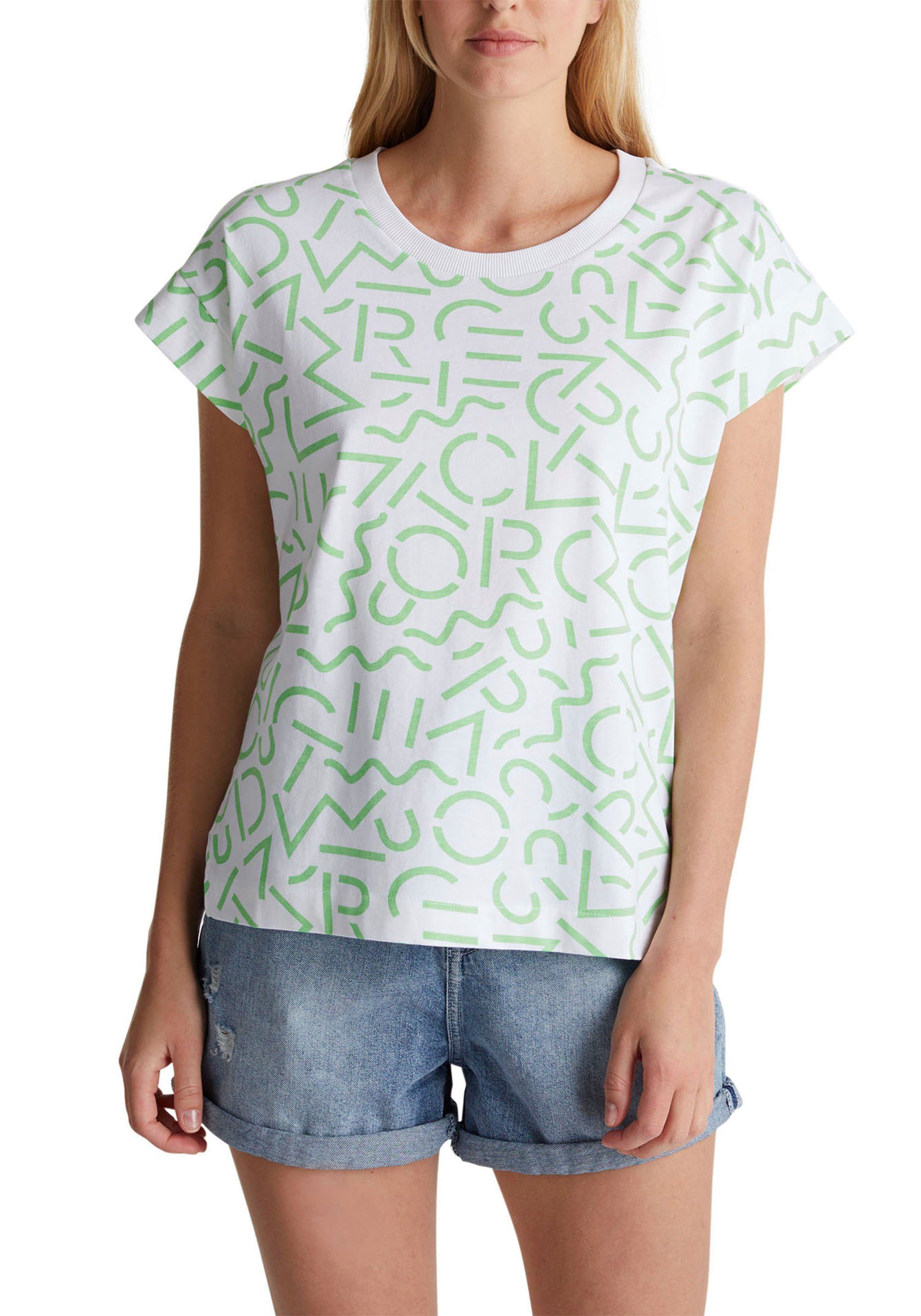 Edc By Esprit T Shirt Mit Allover Print Kurzarm Shirt Mit Monogramm