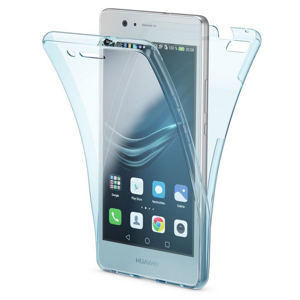 Nalia Handyhülle Huawei P9 Lite Klare 360 Grad Silikon Hülle