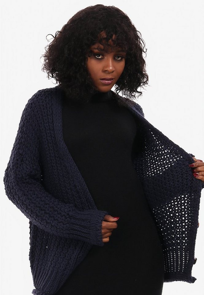 Yc Fashion And Style Cardigan Cardigan Aus Lochstrick 1 Tlg In Unifarbe