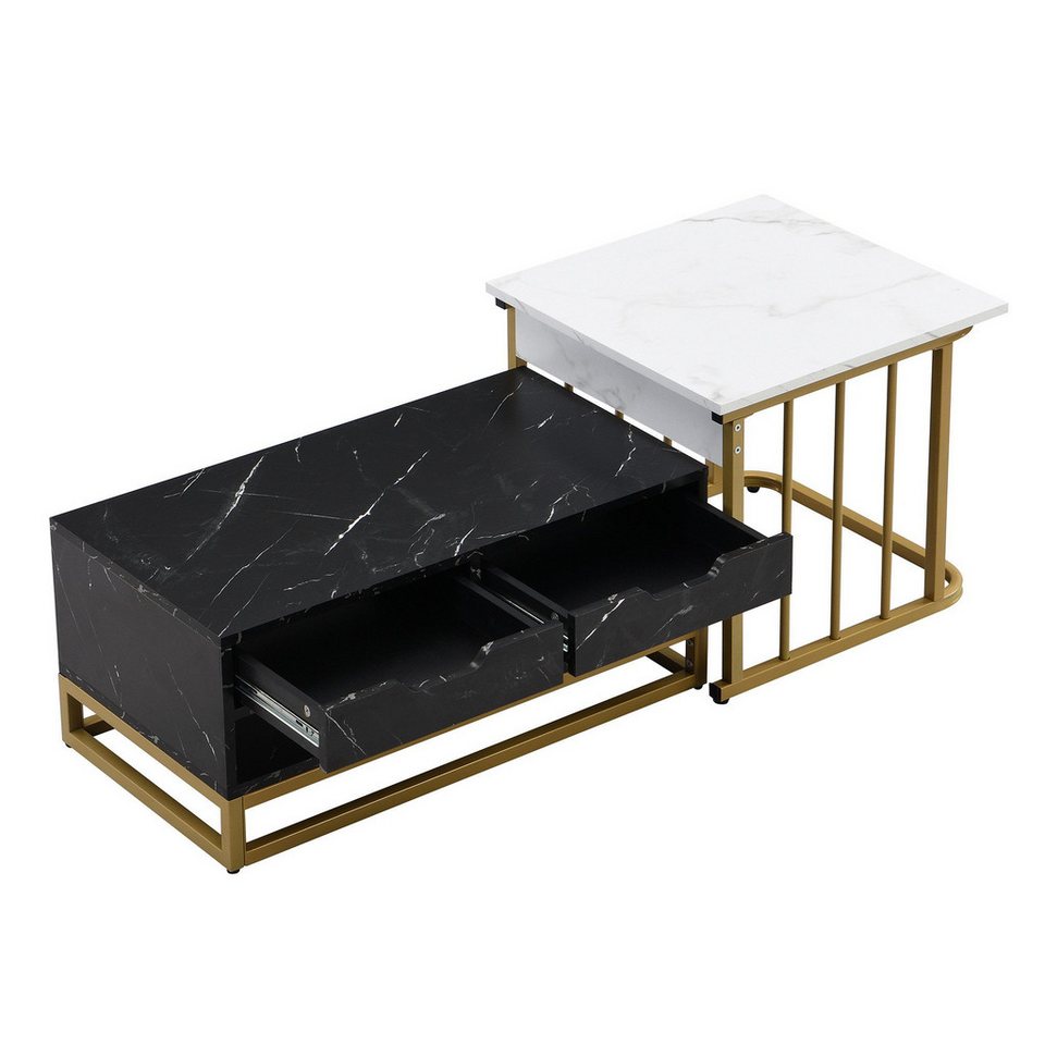 Gotagee Couchtisch Modern Verschachtelter Esstisch 2 Teiliges