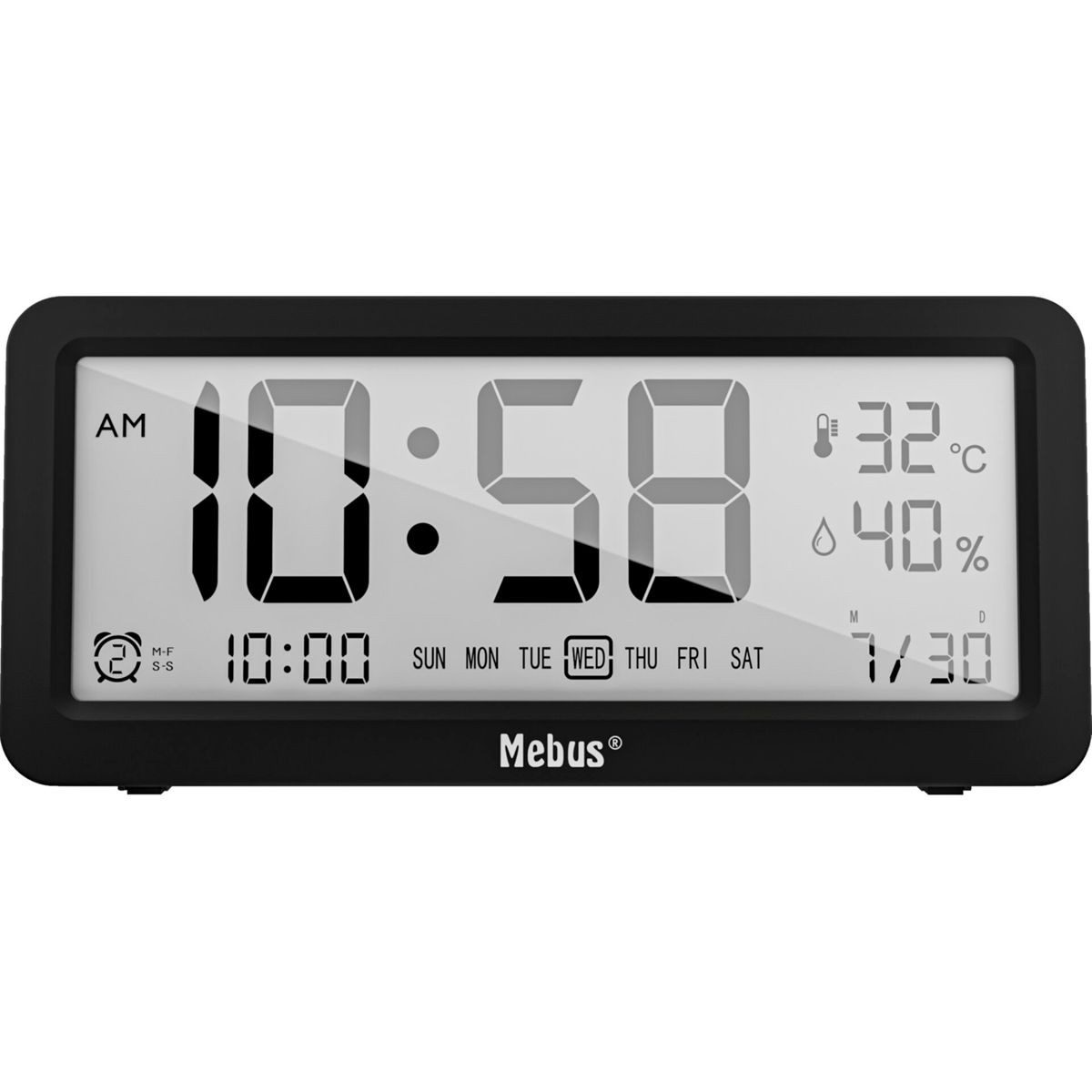 Mebus Wecker 25819 Quarzwecker digital, Alarm Clock