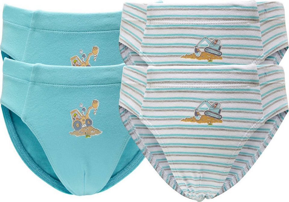 Erwin Müller Slip Jungen-Slip 4er-Pack Single-Jersey Streifen Erwin Müller Slip Jungen-Slip 4er-Pack Single-Jersey Streifen