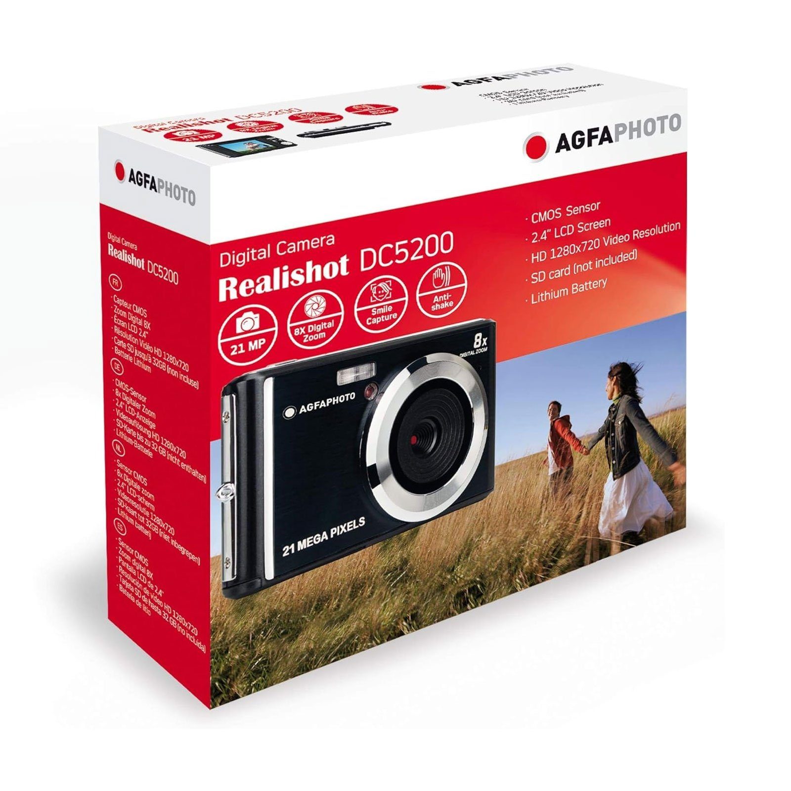 AGFA DC5200 Kompaktkamera (21 Megapixel, CMOS-Sensor, 8x Digitaler Zoom ...