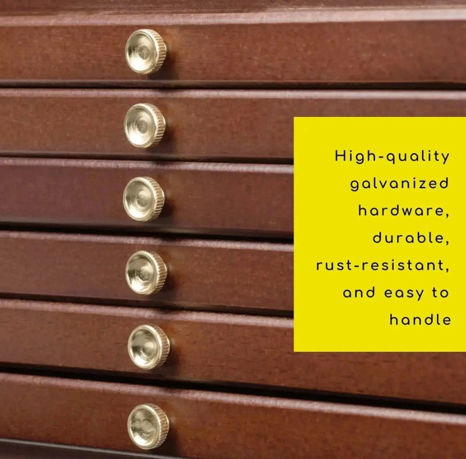 TSE Tischstaffelei MEEDEN Holz Schubladenbox für Künstler Atelier ...