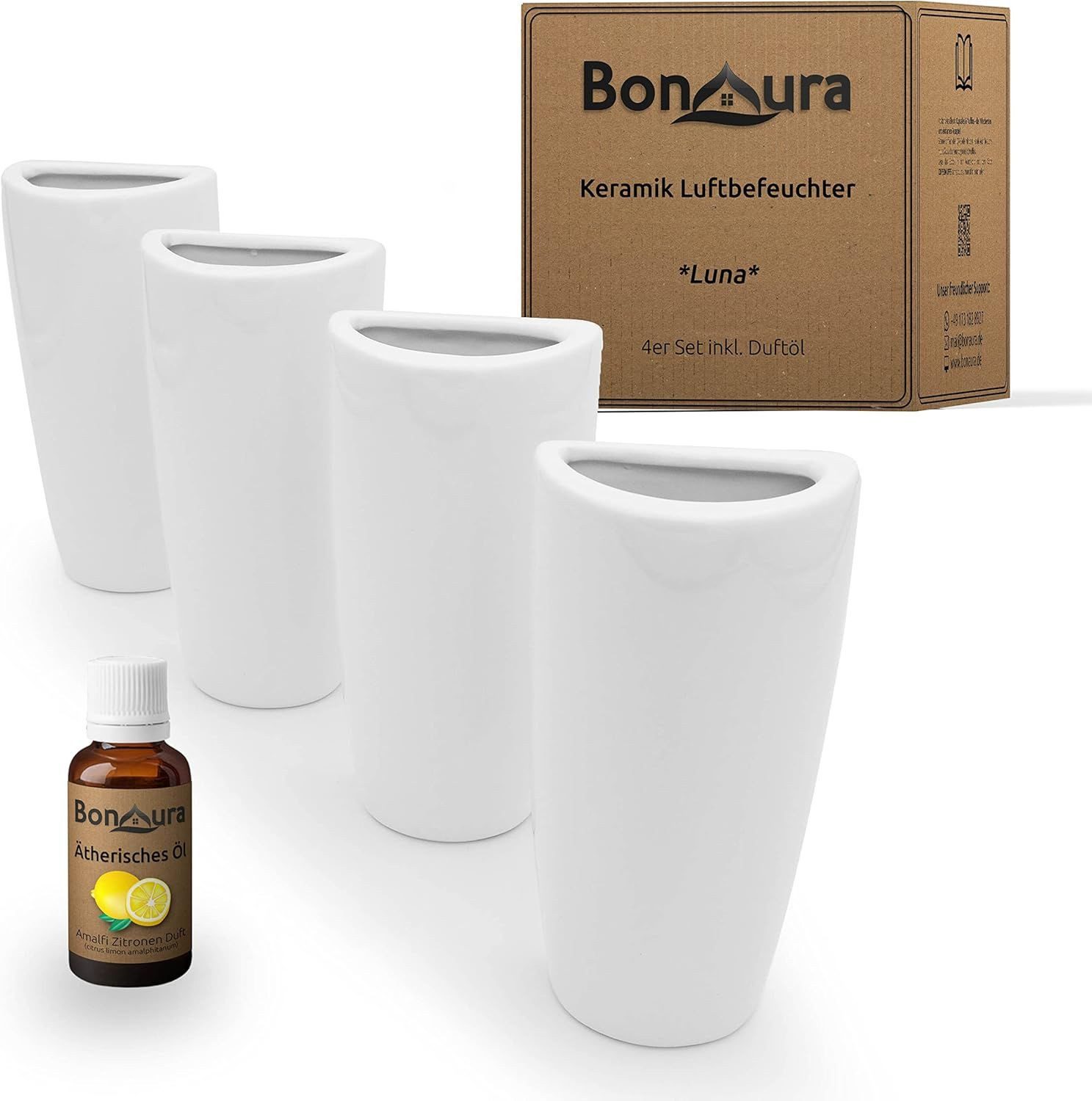 Bonaura Luftbefeuchter 4x Verdunster Für Heizung Keramik Heizkörper