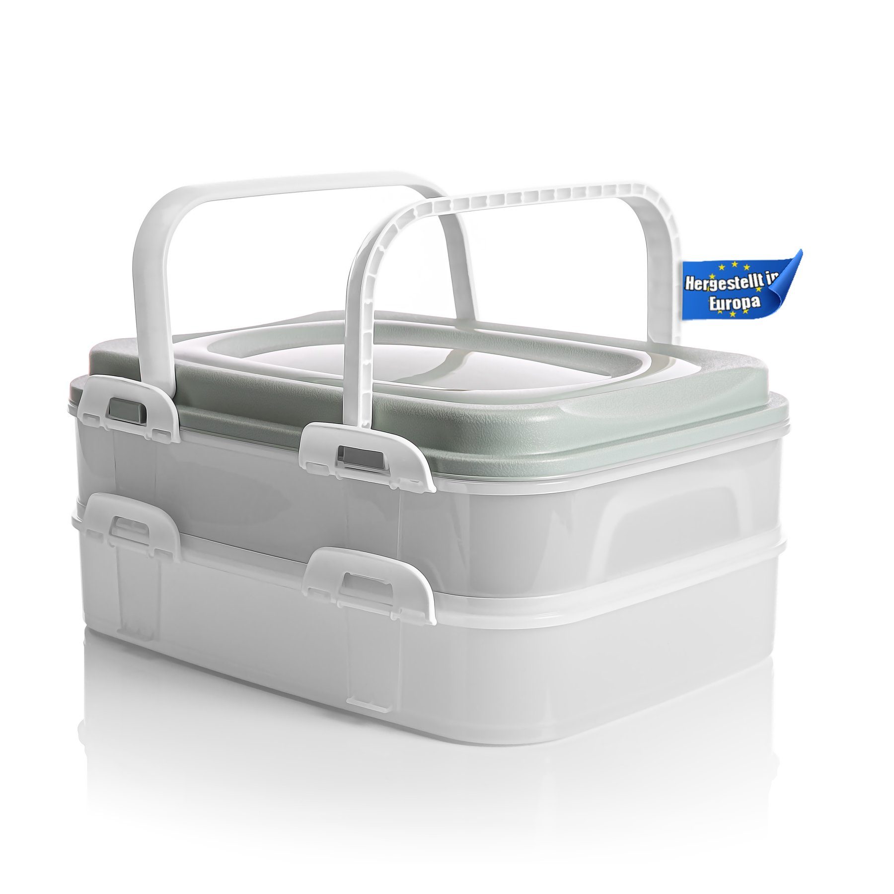 BigDean Aufbewahrungsbox Partycontainer mit 2 Etagen