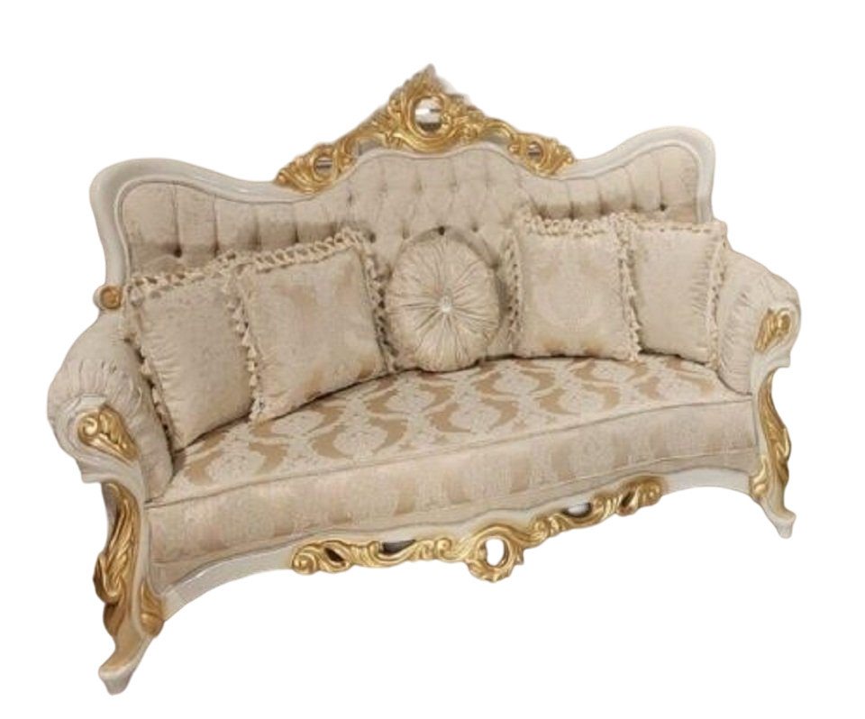 Jvmoebel Sofa Sofa 3 Sitzer Barock Rokoko Sofa Sofas Couch Stoff