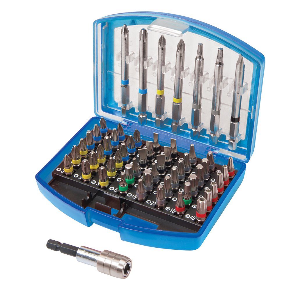Bit-Set Farbkodierte Schraubendrehereinsätze / Bits 56 tlg.