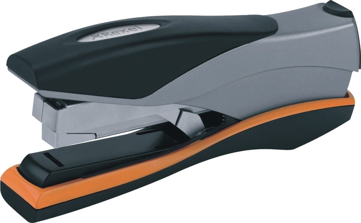 REXEL Hefter, Hefter Rexel Optima 40 Grau Orange, Schnellhefter