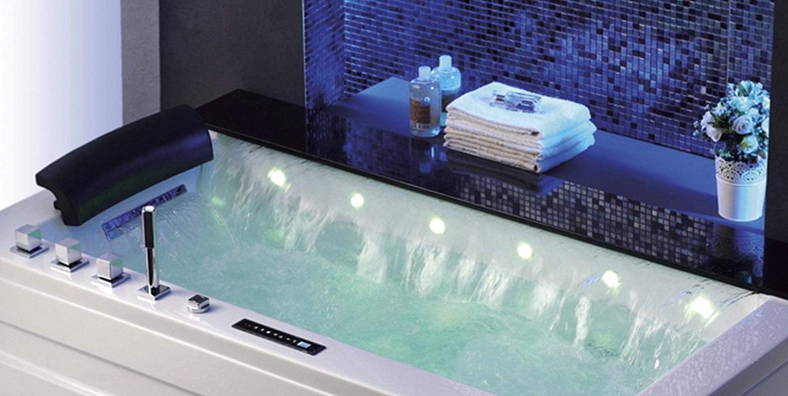 Duwilux Whirlpool-Badewanne 1 Pers. Whirlpool Victoria 172x100 ...