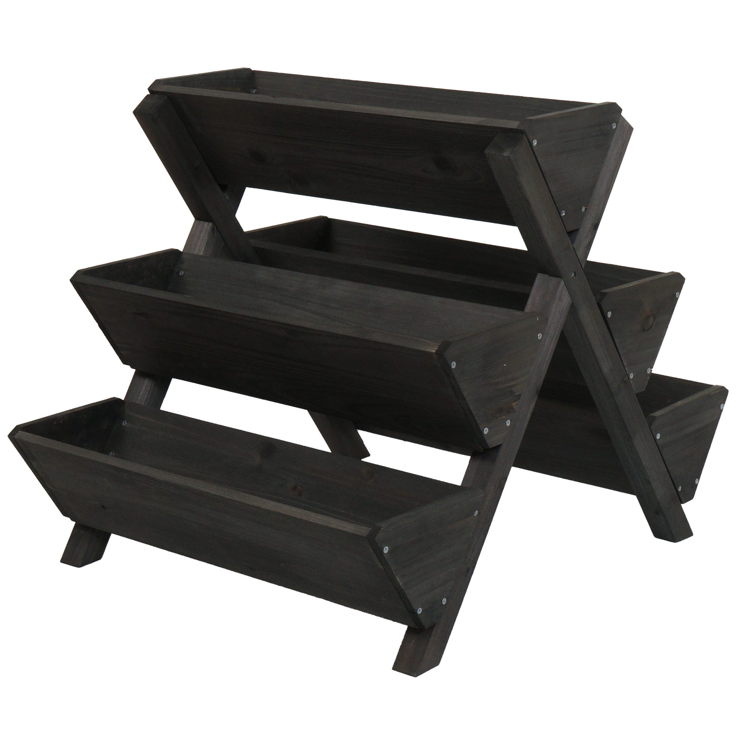 MCW Pflanzentreppe MCW-O15, Mit 5 Pflanzkästen, Blumentreppe