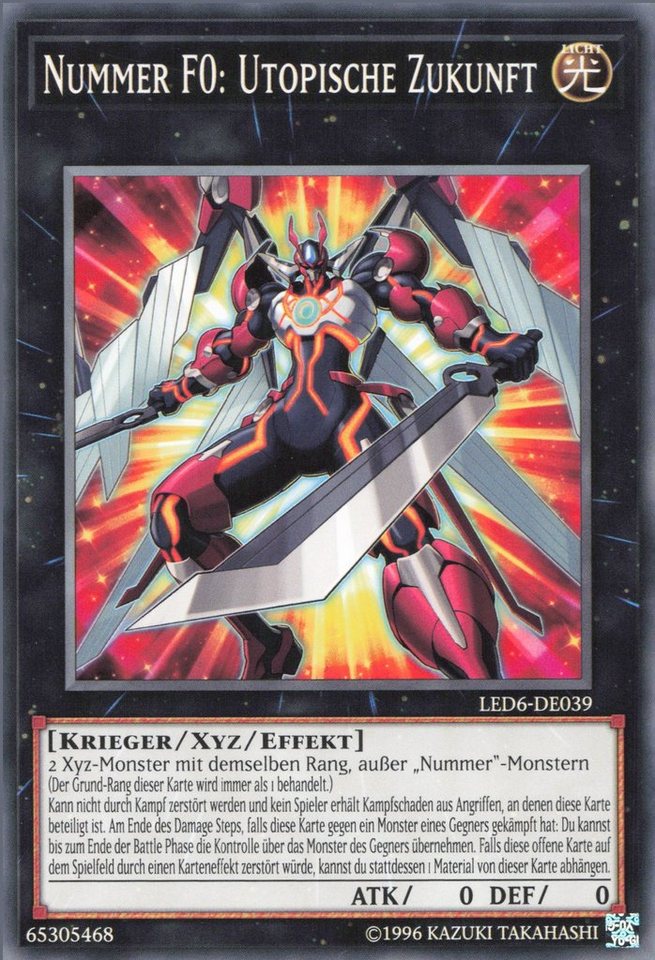 Recollectibles Sammelkarte Yugioh Karte Nummer F0 Utopische Zukunft