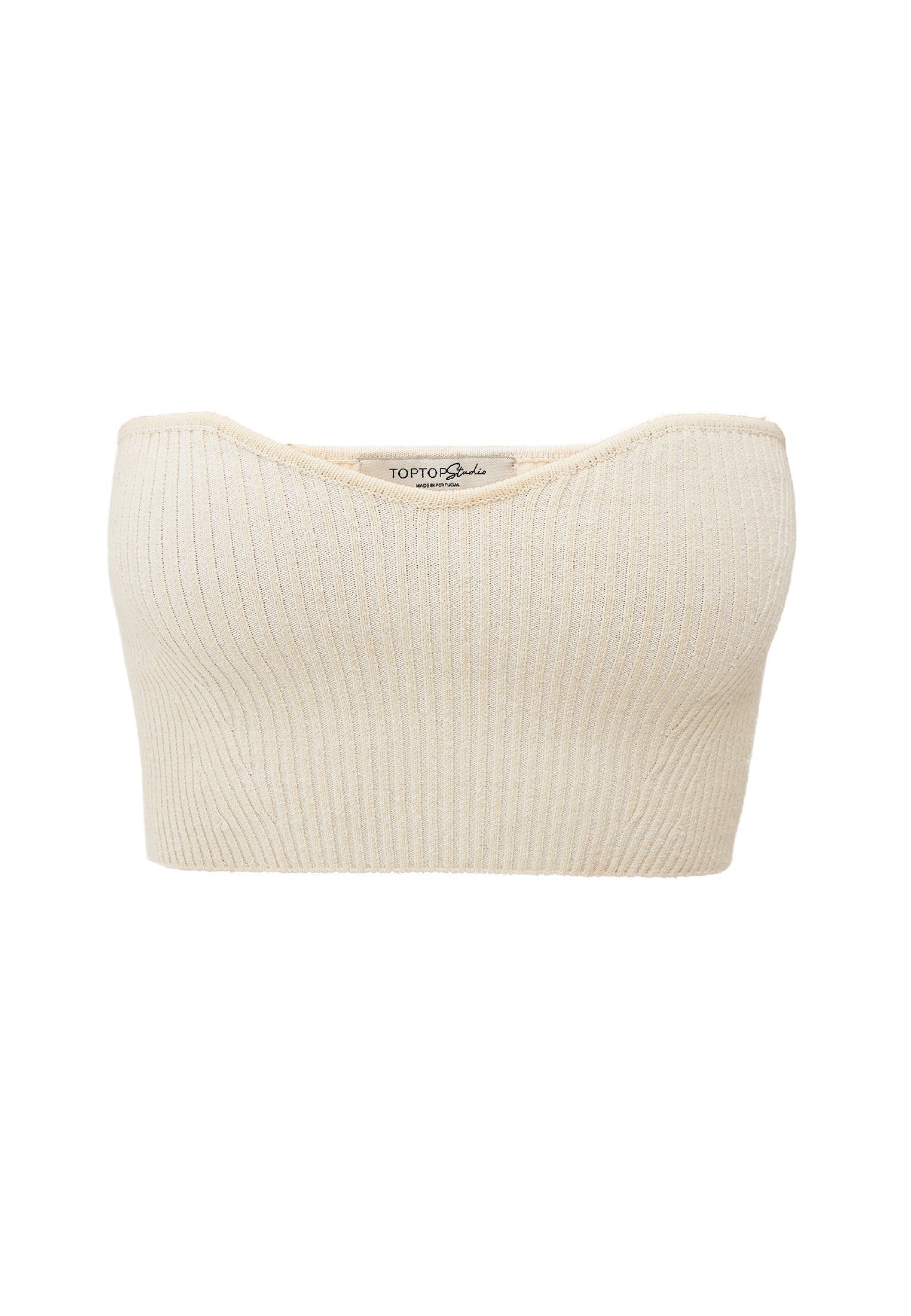 TOPTOP STUDIO Shirttop Bandeautop